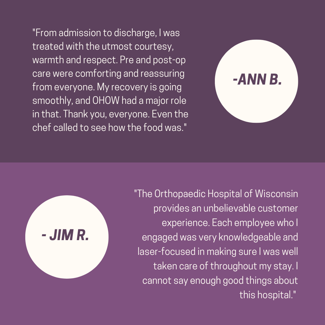 2022 A Year In Review Through Testimonials Orthopaedic Hospital Of